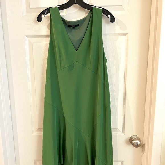 Tibi | Dresses | Tibi Green Silk Dress | Poshmark
